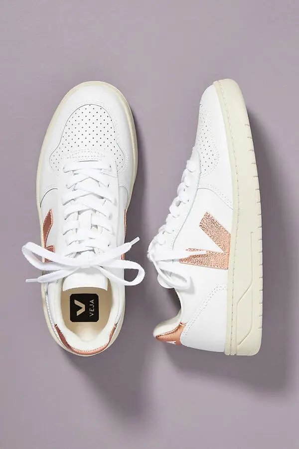 Veja Campo Low-Top Lace-Up Sneakers White Editorialist