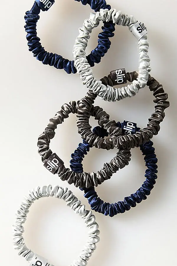 Slip Silk Skinny Scrunchies, Set Of 6 - Multi