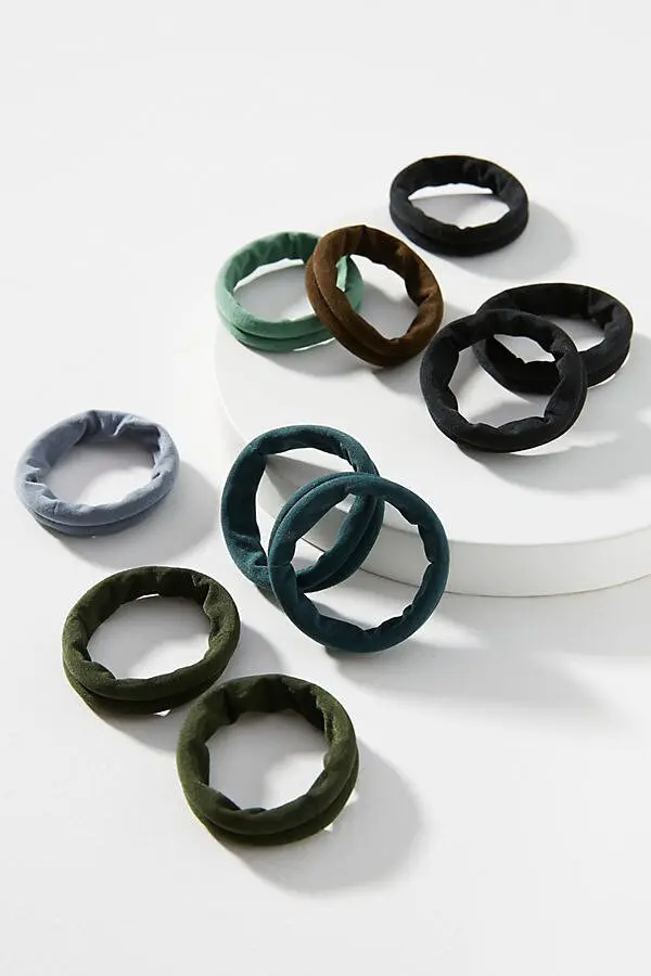 Anthropologie Tonal Hair Tie Set - Blue