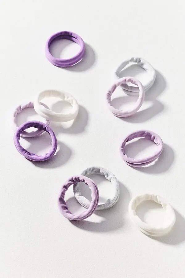 Anthropologie Tonal Hair Tie Set - Lilac Ice