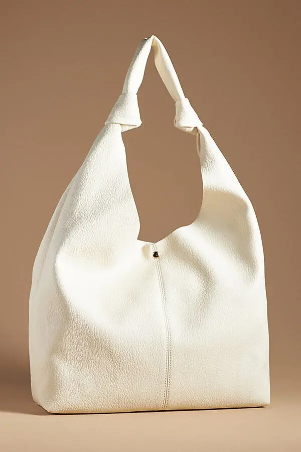 Anthropologie Love Knot Slouchy Bag - Ivory