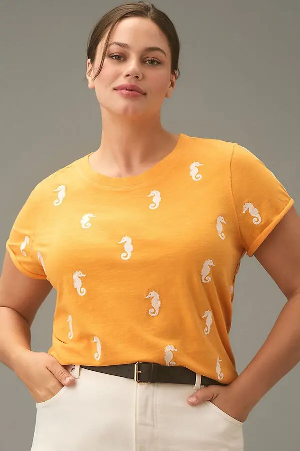 Maeve The Caitl Boxy Tee - Orange