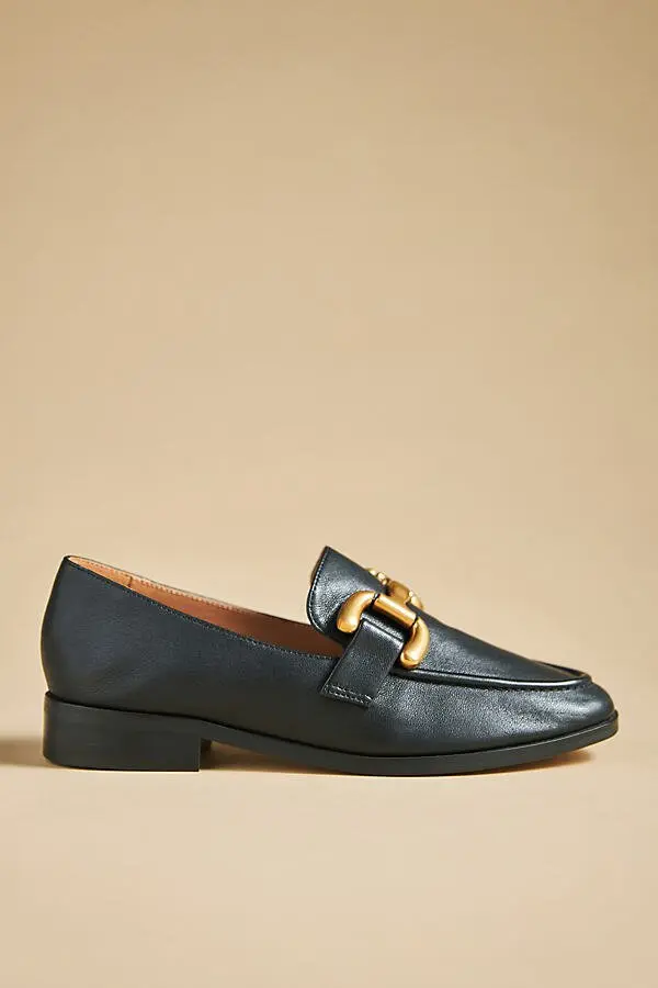 BIBI LOU Zagreb Leather Loafers - Black