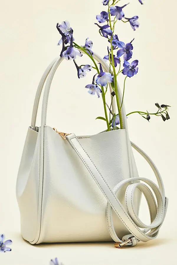 Anthropologie Hollace Mini Tote - Silver