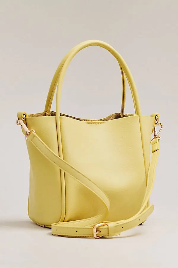 Anthropologie Hollace Mini Tote - Yellow