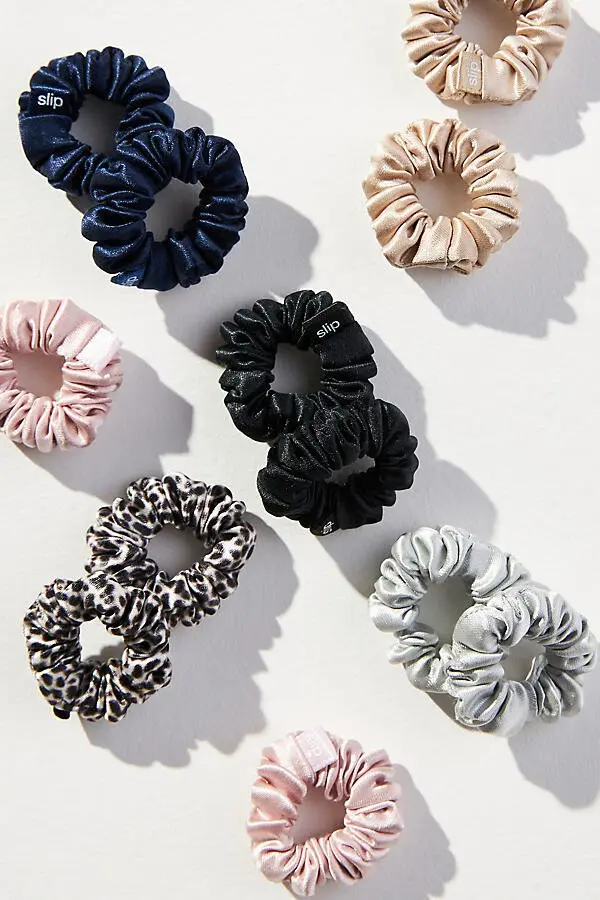 Slip Silk Mini Scrunchies Set - Multi