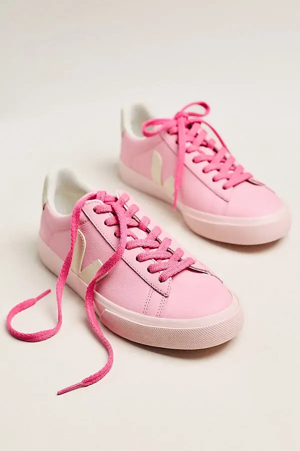 VEJA Campo Leather Sneakers - Blush Pink