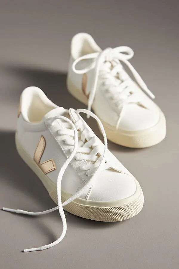 VEJA Campo Leather Sneakers - Extra White/platine