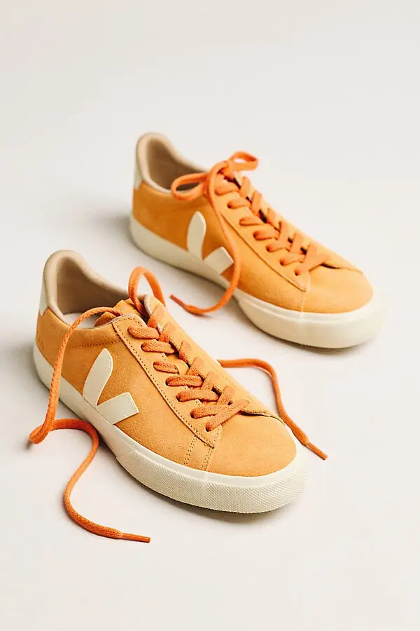 VEJA Campo Leather Sneakers - Mango-pierre