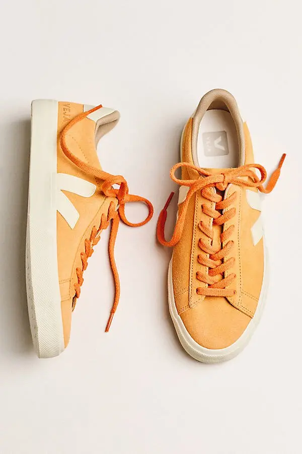 VEJA Campo Leather Sneakers - Mango-pierre