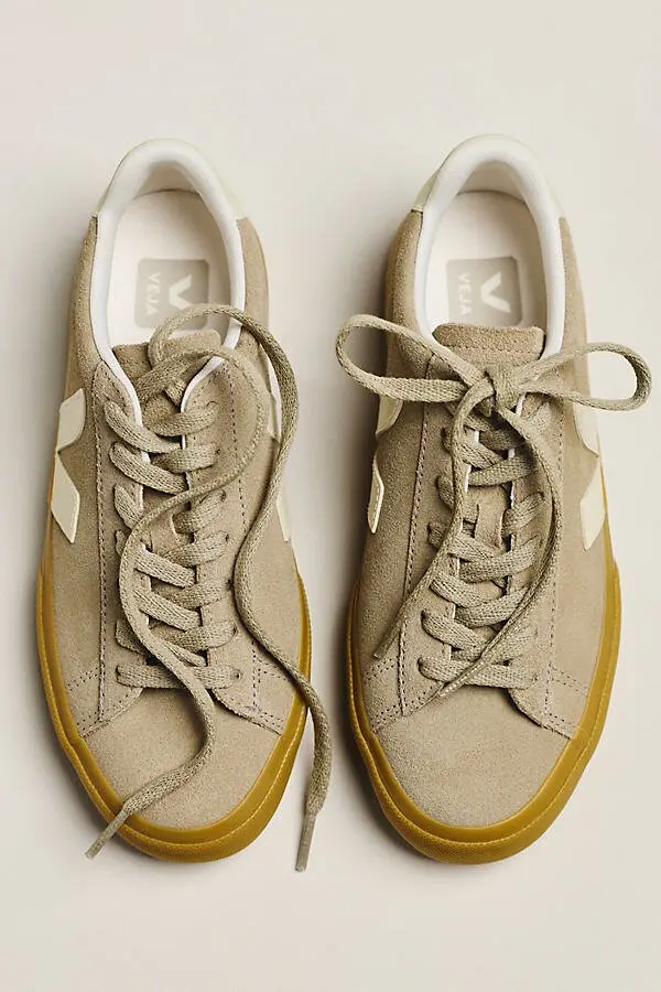 VEJA Campo Leather Sneakers - Taupe/pierre/natural
