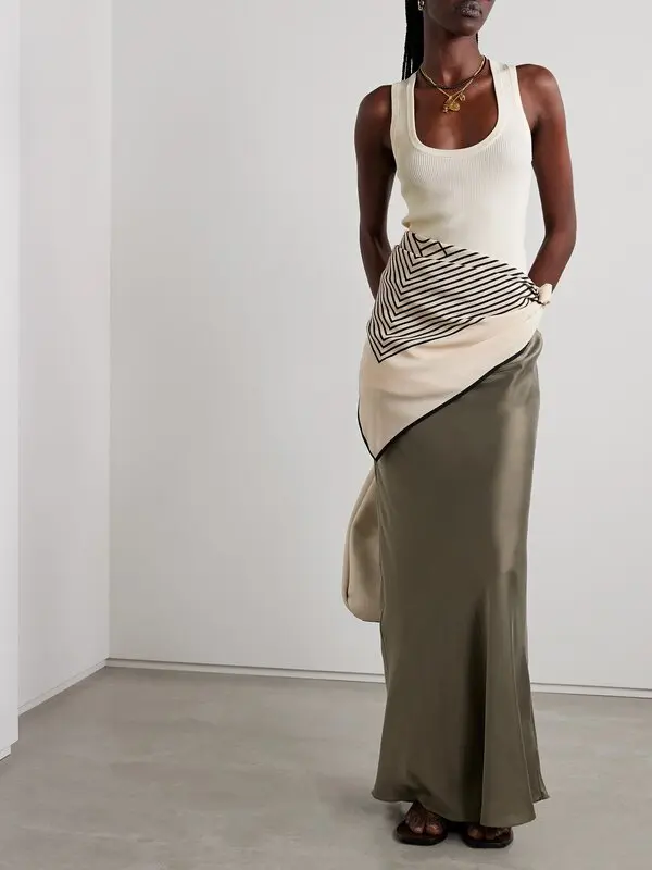 Matteau Ribbed-knit Tank - Neutrals