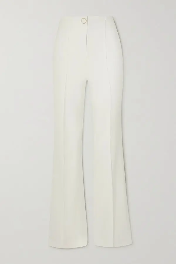 Veronica Beard Judy Stretch-crepe Straight-leg Pants