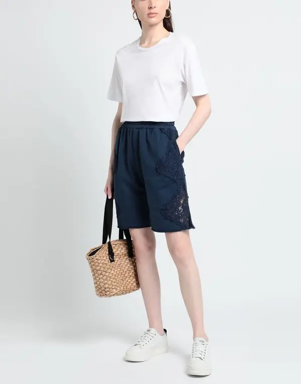 PINK MEMORIES Bermuda Shorts - Navy Blue
