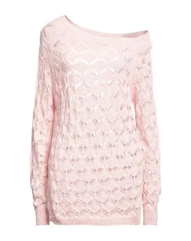 PINK MEMORIES Knitted Lightweight Sweater - Pink
