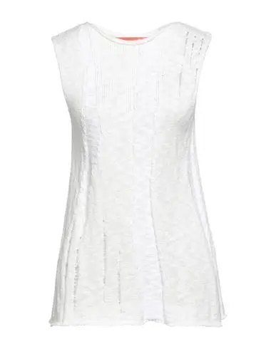 VIRGINIA BIZZI Sleeveless Knit Top - Ivory