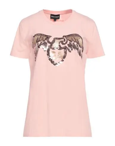 Emporio Armani T-shirt With Appliqués - Pink