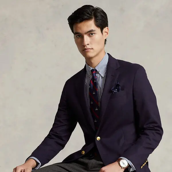 Ralph Lauren Doeskin Two-button Blazer