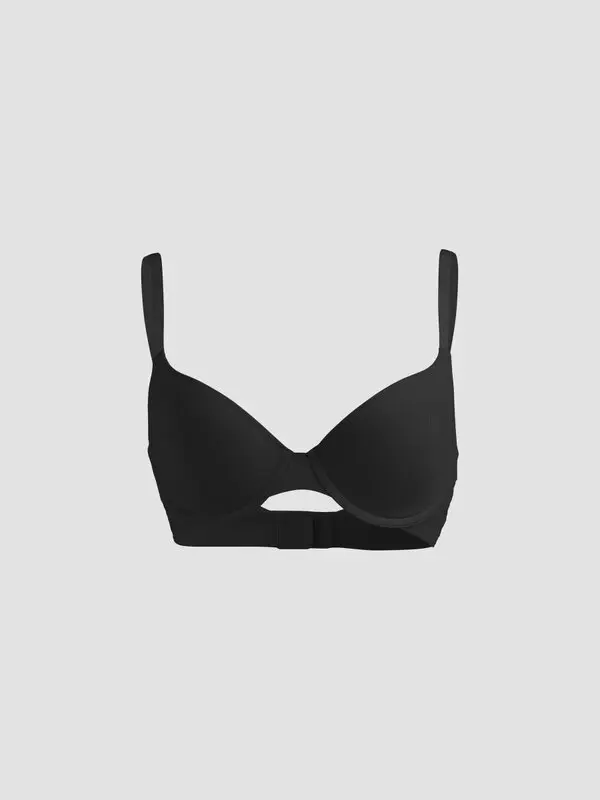 Wolford Beauty Cotton Demi Underwire Bra - Black