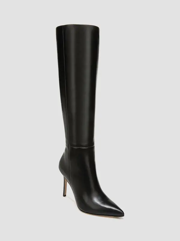 Veronica Beard Lisa 95mm Knee-high Wide-calf Leather Boots