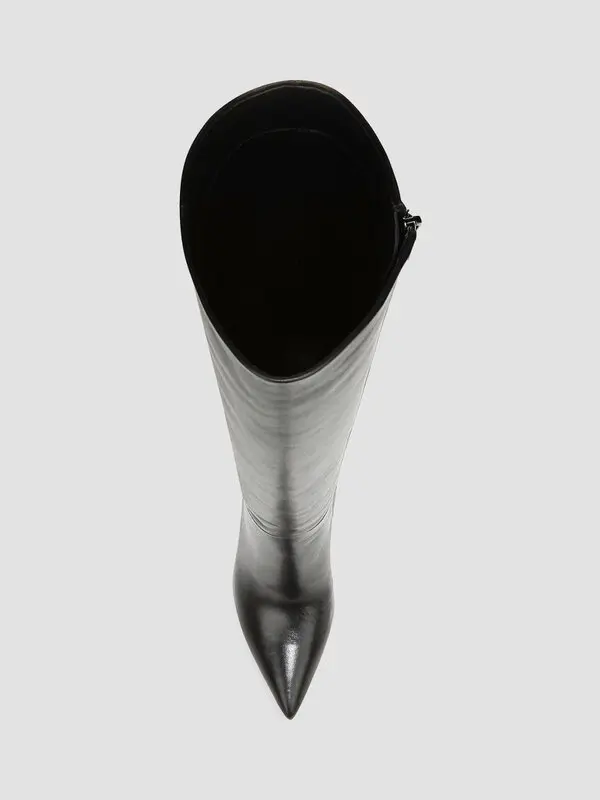 Veronica Beard Lisa 95mm Knee-high Wide-calf Leather Boots