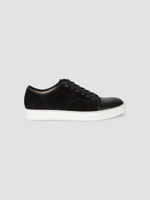 LANVIN Suede Cap Toe Sneakers