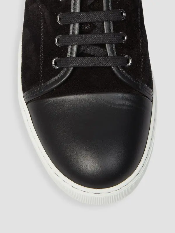 LANVIN Suede Cap Toe Sneakers