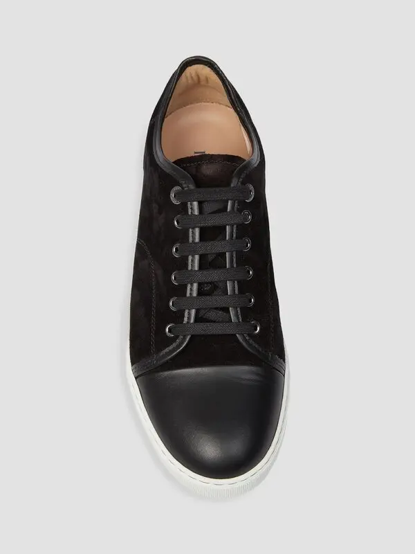 LANVIN Suede Cap Toe Sneakers