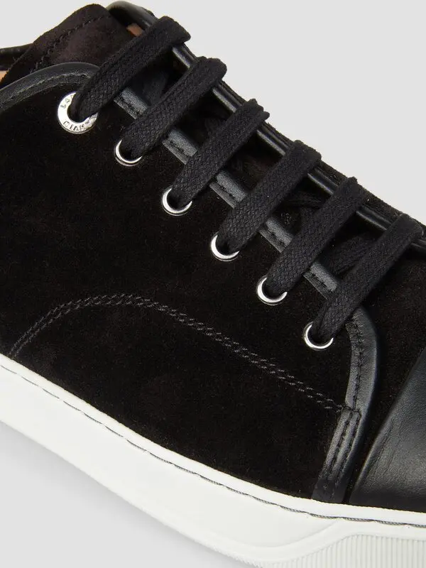 LANVIN Suede Cap Toe Sneakers