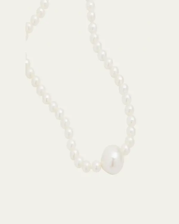 Mizuki Full Freshwater Pearl Strand Necklace
