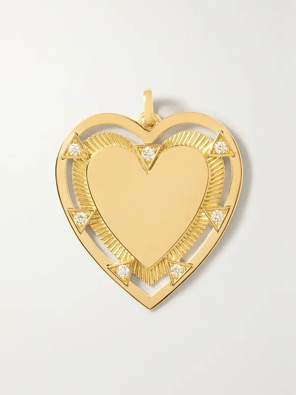 FOUNDRAE True Love 18-karat Diamond Pendant - Gold