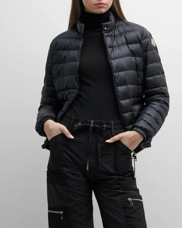 Moncler Lans Short Down Jacket - Black