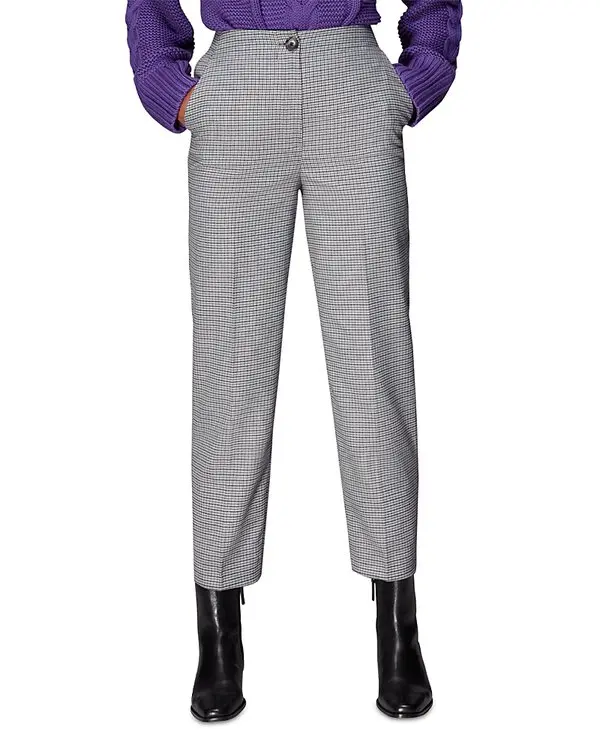 Whistles Tailored Check Trousers