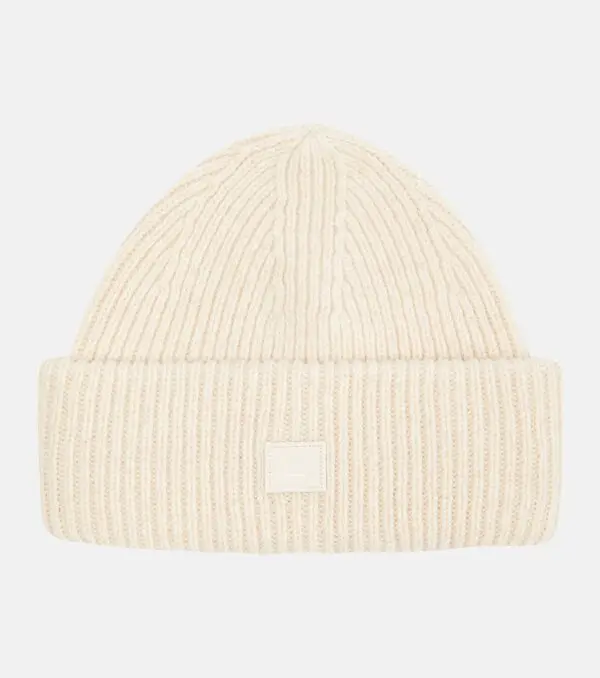 Acne Studios Pana Ribbed-knit Wool Beanie - Beige