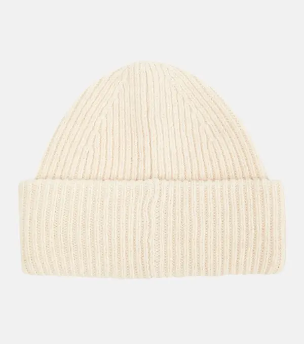 Acne Studios Pana Ribbed-knit Wool Beanie - Beige