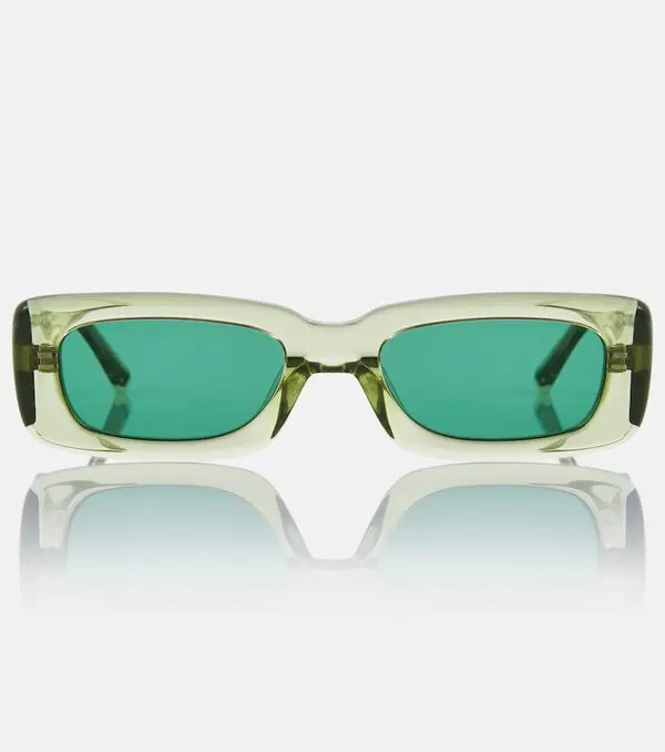 Attico X Linda Farrow Mini Marfa Rectangular Sunglasses In  display picture 3