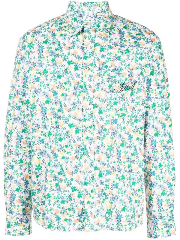 MARINE SERRE Floral-print Shirt