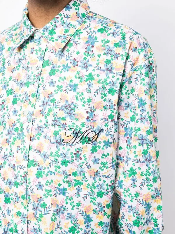 MARINE SERRE Floral-print Shirt
