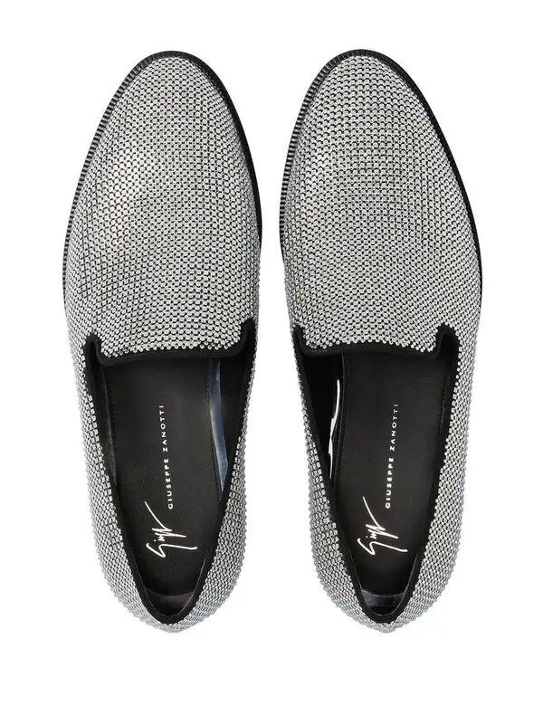 GIUSEPPE ZANOTTI Jareth Disco Crystal-embellished Loafers