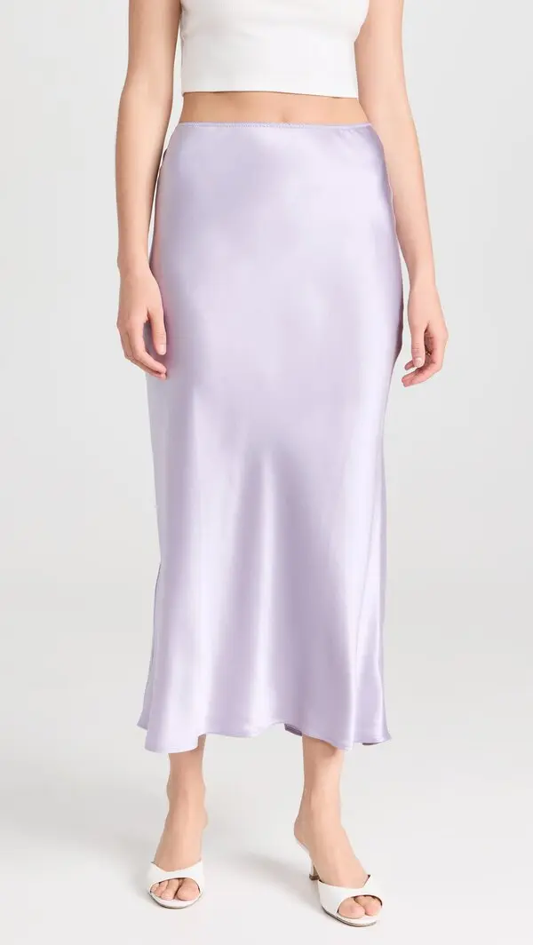 REFORMATION Layla Silk Skirt