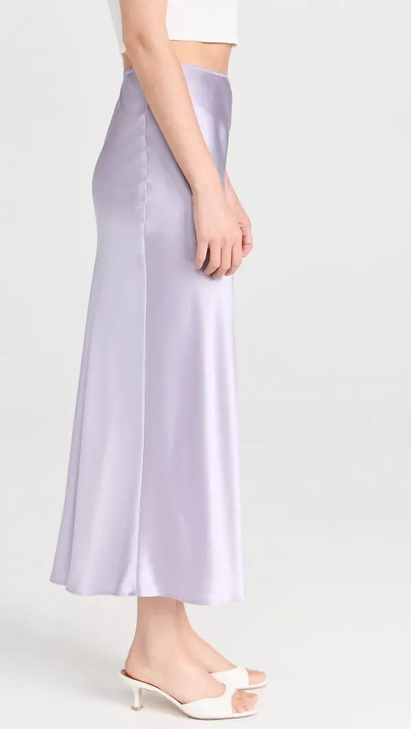 REFORMATION Layla Silk Skirt