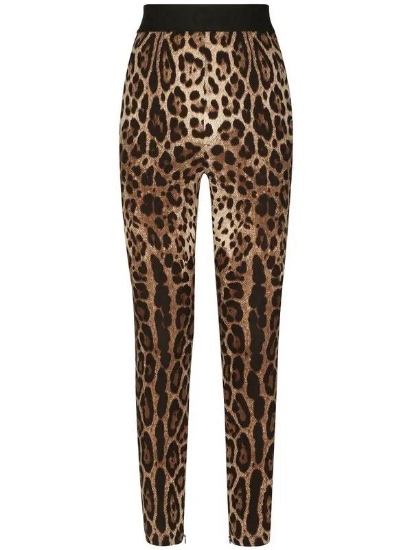 Dolce & Gabbana Leopard-print Slim-cut Leggings