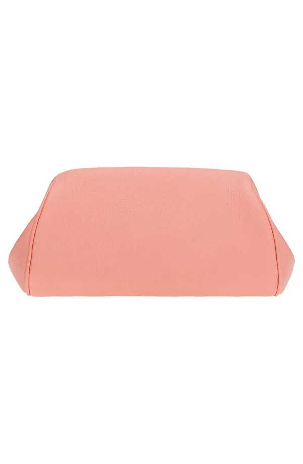 FERRAGAMO Double Gancino Soft Leather Frame Pouchette