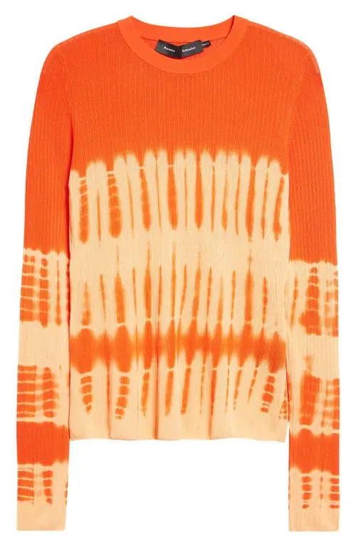 Proenza Schouler Tie Dye Crewneck Rib Sweater