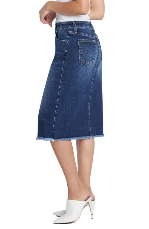 WASH LAB DENIM Reveal Denim Midi Skirt - Valley Blue