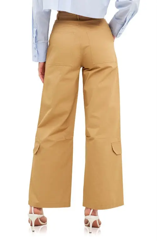 English Factory Wide Leg Cargo Pants