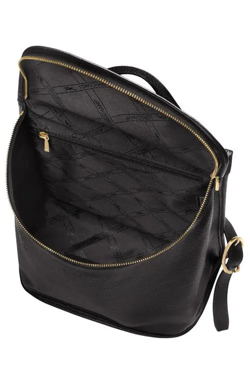 Longchamp Le Foulonné Compact Leather Backpack