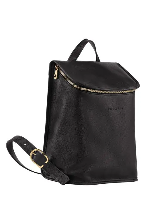 Longchamp Le Foulonné Compact Leather Backpack