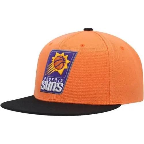 Mitchell & Ness Black Phoenix Suns Side Core 2.0 Snapback Hat
