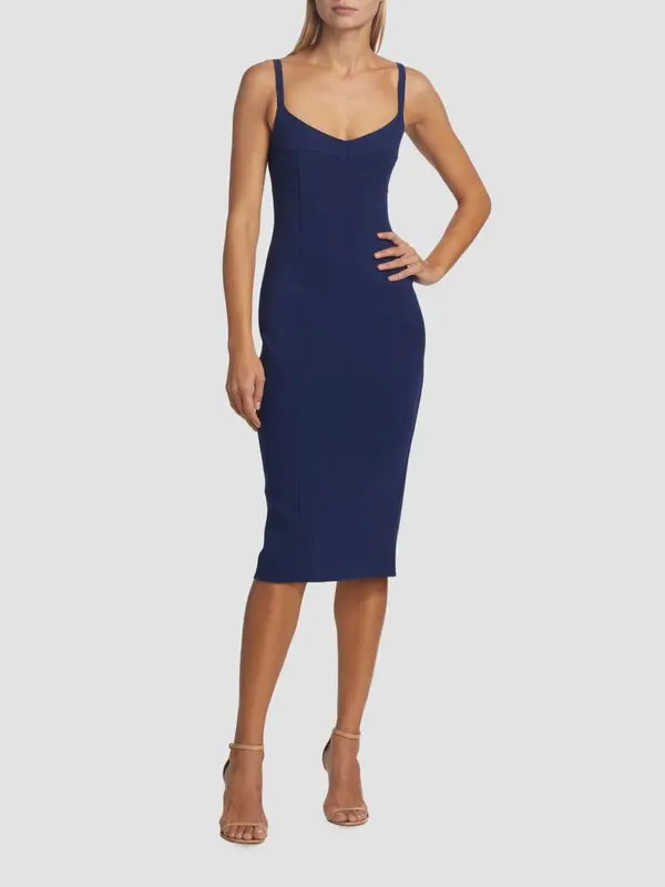 Michael Kors Wool-blend Slip Sheath Dress